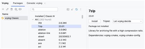 Vcpkg Integration CLion Documentation