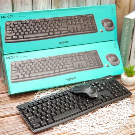 Jual Keyboard Mouse Logitech Wireless Mouse Keyboard Mk270r Mouse