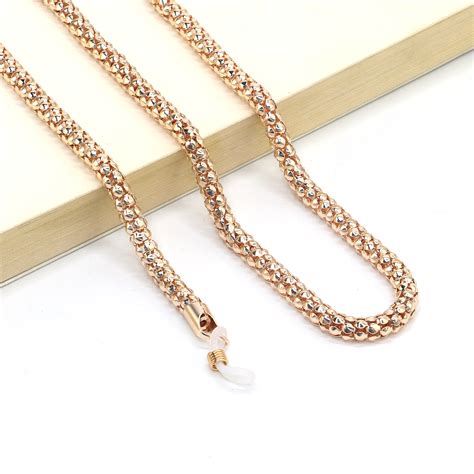Золотая цепочка для очков в форме кукурузы GL898 gold: описание ...