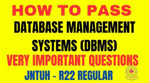Database Management Systems Important Questions Dbms Important Questions For Btech Jntuh