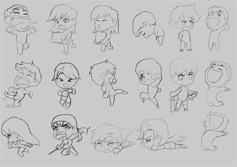 Chibi Poses By Calvados X On DeviantArt