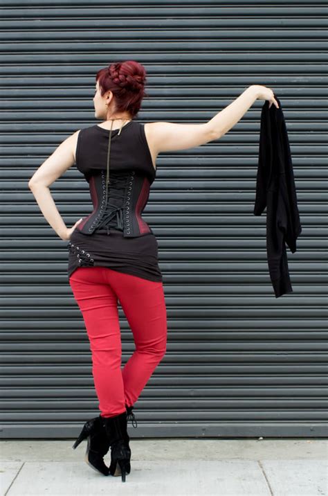Review Timeless Trends Burgundy Hourglass Corset The Lingerie
