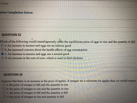 Solved Timer Stion Completion Status Question 32 Which Of