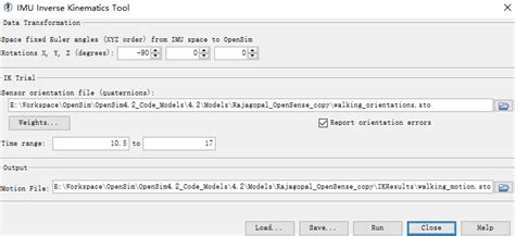 Can T Get Report Orientation Erros In OpenSense Issue Opensim Org Opensim Core GitHub