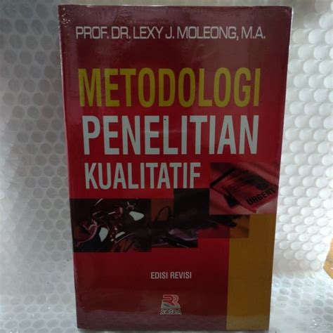 Jual Buku Metodologi Penelitian Kualitatif By Moleong Shopee Indonesia