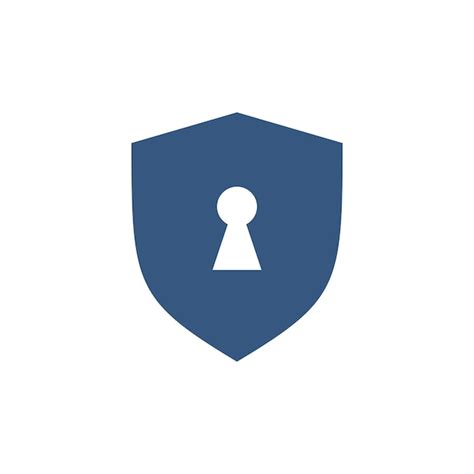 Premium Vector Keyhole Padlock Shield Icon Vector Template