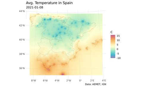 Spatial Interpolation With Climaemet • Climaemet Spatial Interpolation With Climaemet • Climaemet
