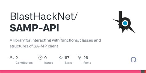 GitHub BlastHackNet SAMP API A Library For Interacting With Functions Classes And Structures