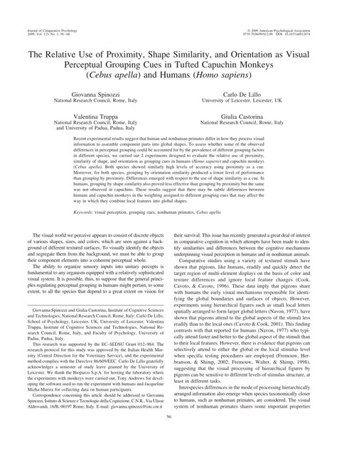 Pdf The Relative Use Of Proximity Shape Similarity And Orientation As Visual Perceptual