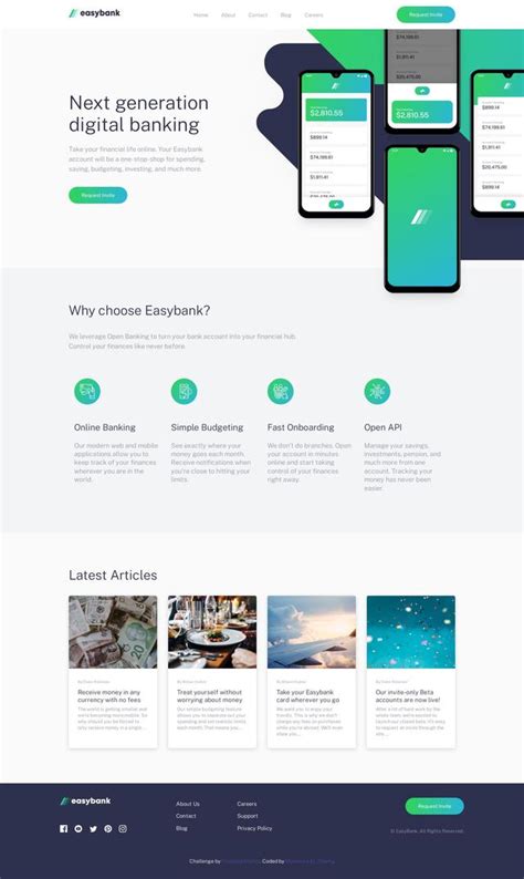 Frontend Mentor Fully Responsive Website Built Using Html Css Javascript And Scss Coding