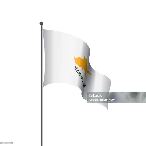 사이 프 러 스 플래그 흰색 배경 벡터 일러스트 레이 션 0명에 대한 스톡 벡터 아트 및 기타 이미지 0명 3차원 형태 개념 Istock