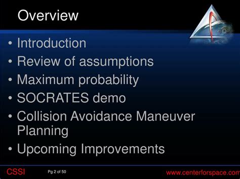 Ppt Satellite Conjunction Analysis Powerpoint Presentation Free Download Id 4670049