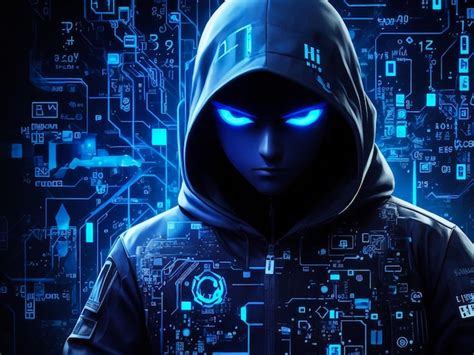 premium photo hacker using the internet hacked abstract computer
