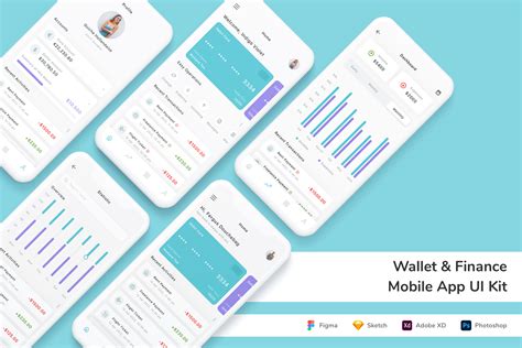 Wallet And Finance Mobile App Ui Kit Graphic By Betush · Creative Fabrica