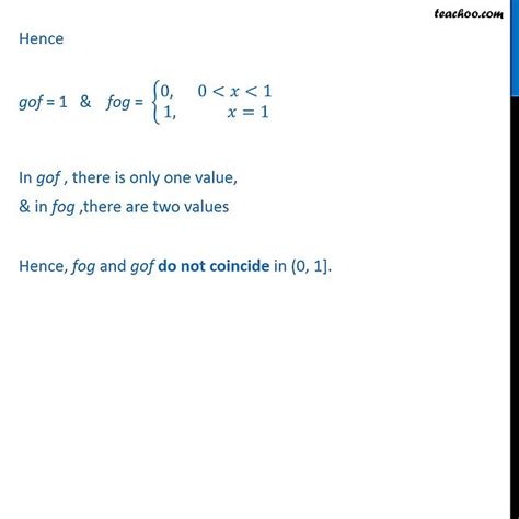 Question 11 Let F Be Signum Function G Be Greatest Integer