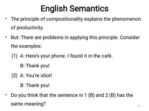 English Semantics And Pragmatics PPT 1 Pdf