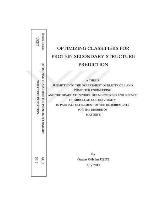 Optimizing Classifiers For Protein Secondary Structure Prediction Pdf