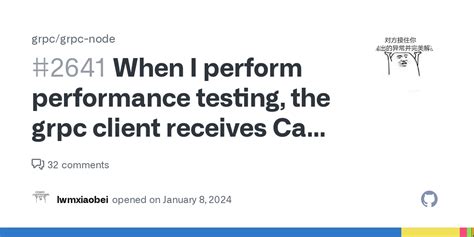 When I Perform Performance Testing The Grpc Client Receives Call