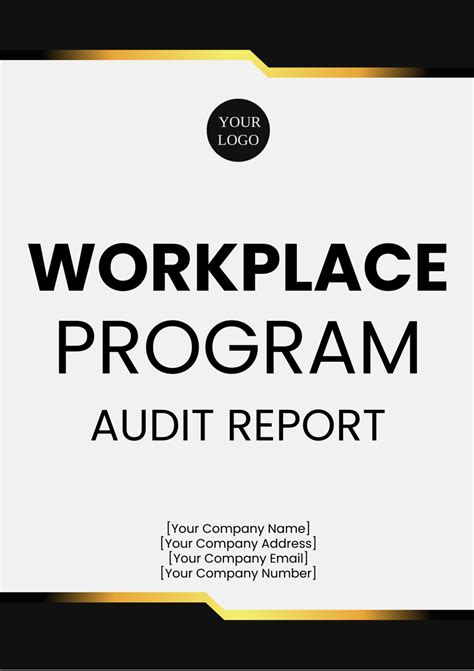 Free Workplace Program Audit Report Template To Edit Online