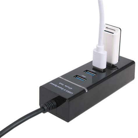 Hub Cabo Usb 3 0 Extensor 4 Portas De Alta Velocidade Pen Drive Ley200 Paraiso Dos Eletrônicos