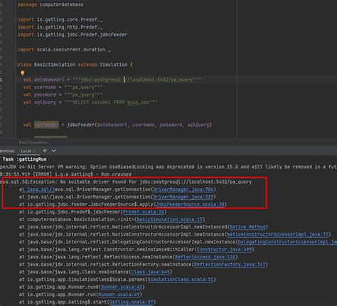 Jdbc Javasqlsqlexception No Suitable Driver Found For Jdbcsqlserver Gatling Open Source