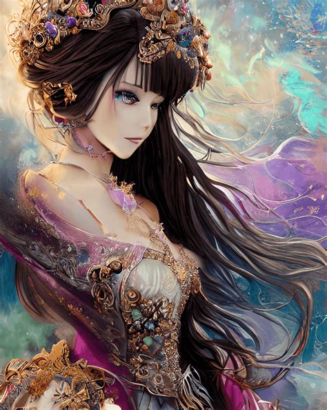 Beautiful Anime Princess Graphic Creative Fabrica