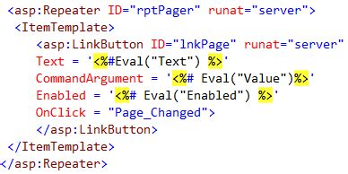 Custom Paging In Gridview