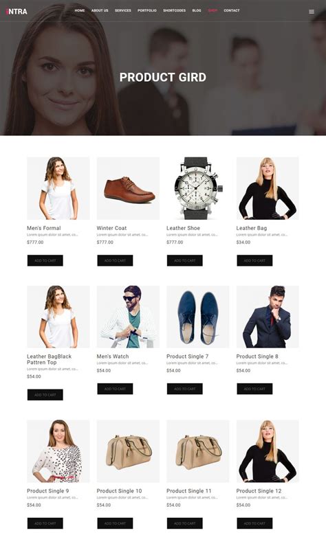 Intra One Page Multi And Purpose Drupal Theme