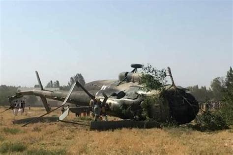 Afghan Army Mil Mi 17 Helicopter Crashes After Being Shot Killing 9