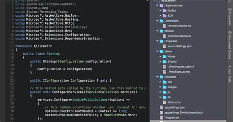 Estructura De Un Proyecto Asp Net Mvc Core 2