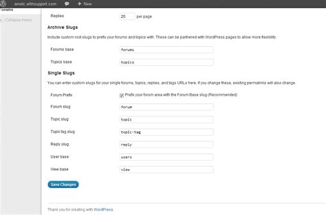 bbpress permalinks web hosting hub