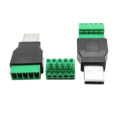 Usb Male Female 5p Terminal Adapter Usb2 0 Type A Plug 5 Pin Temu