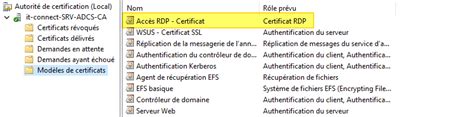 Windows Server Et Adcs Ajouter Un Certificat Pour Les Connexions Rdp