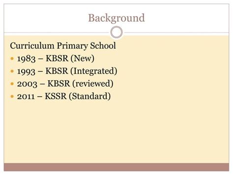 Curriculum And Instruction Kssr And Kbsm