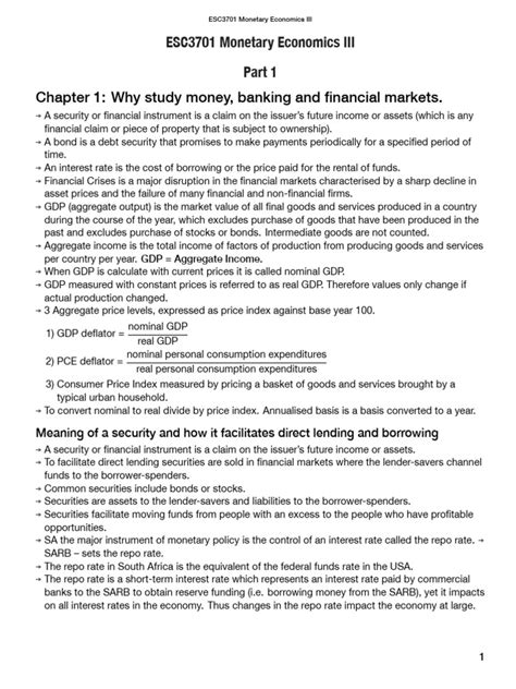 Ecs Exam Notes Pdf Yield Curve Bonds Finance