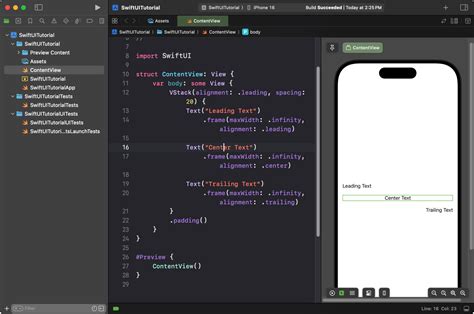 SwiftUI Text Alignment