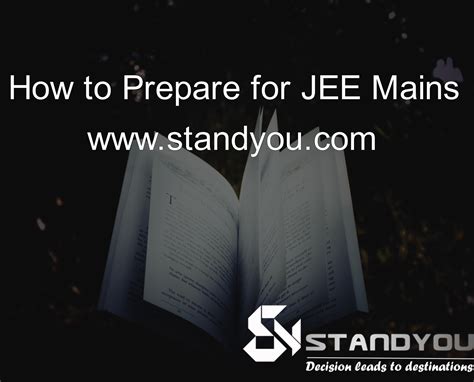 How To Prepare For IIT JEE Mains Standyou