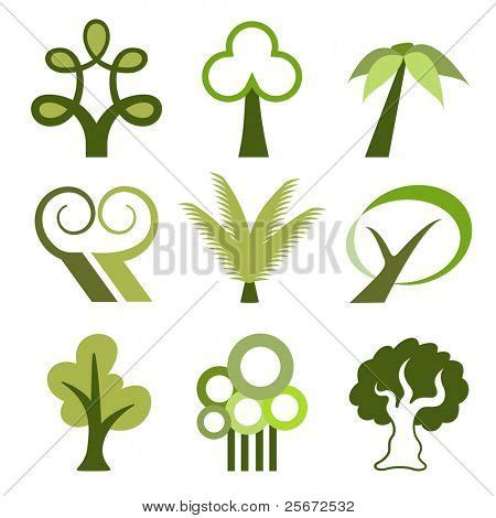 Tree Icons Vector Photo Free Trial Bigstock