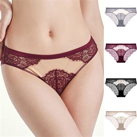 Kmdttou Seamless Underwear For Women Sexy Lace High Cut Panties Comfort