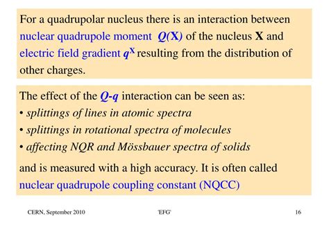 Ppt Electric Field Gradient Calculations By Quantum Chemical Methods