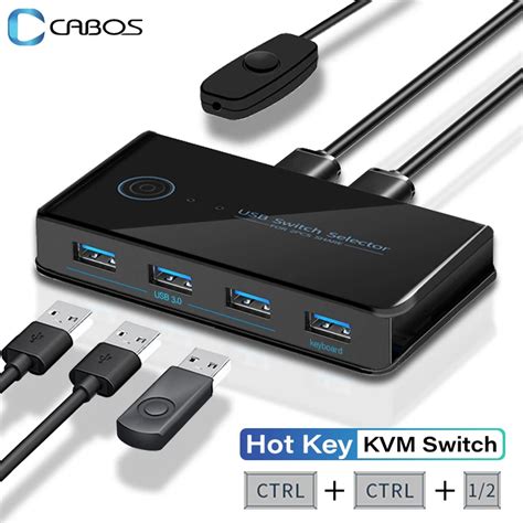 Hot Key Kvm Switch Usb 3 0 Shared Switcher Keyboard Shortcut Switching