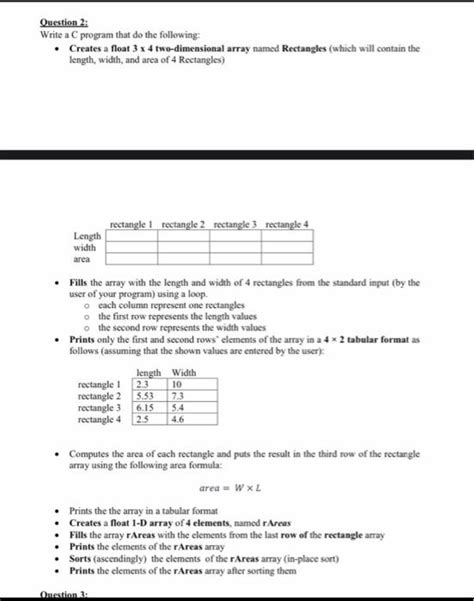 Solved Question 2 Write A C Program That Do The Following