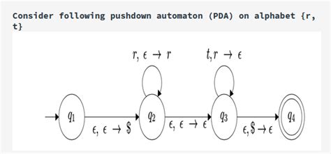 solved consider following pushdown automaton pda on