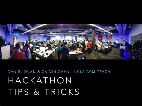 Hackathon Tips And Tricks Pdf
