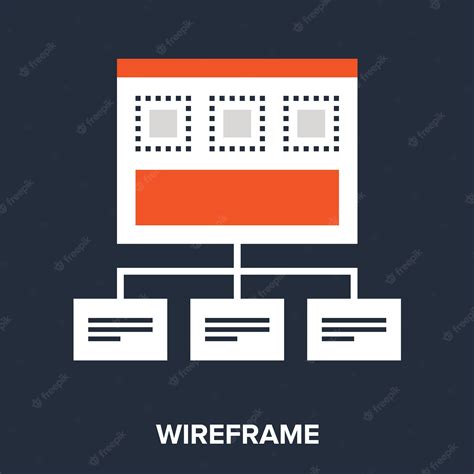 Premium Vector Wireframe