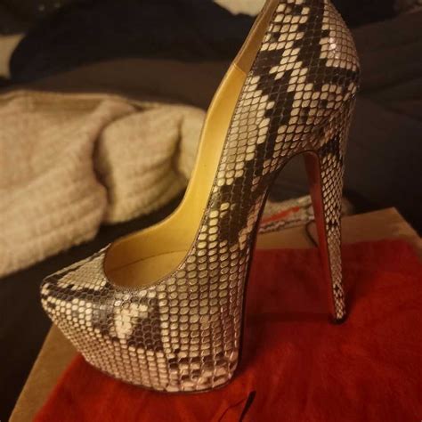 Christian Louboutin Python Daffodil Pumps Gem