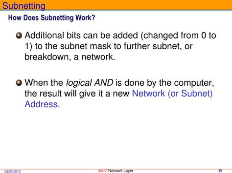 PPT Unit Network Layer Logical Addressing PowerPoint Presentation ID