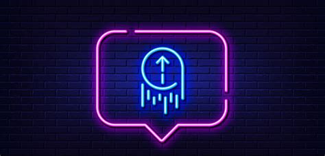 Swipe Up Line Icon Scrolling Arrow Sign Landing Vector Image