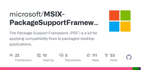 Github Microsoftmsix Packagesupportframework The Package Support