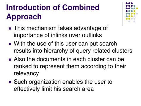 Ppt A Combined Approach For Classification Of Web Results Based On Ranking And Clustering